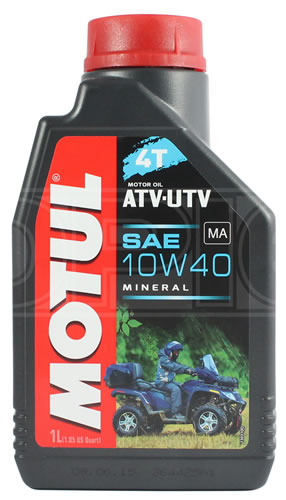 Motul ATV/UTV 10W-40 4T Mineral Oil (1 Litre) - Motorcycle Products Ltd.