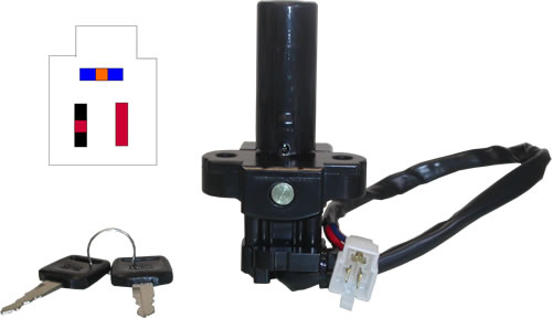3 Wire Ignition Switch - 006673 - Motorcycle Products Ltd.