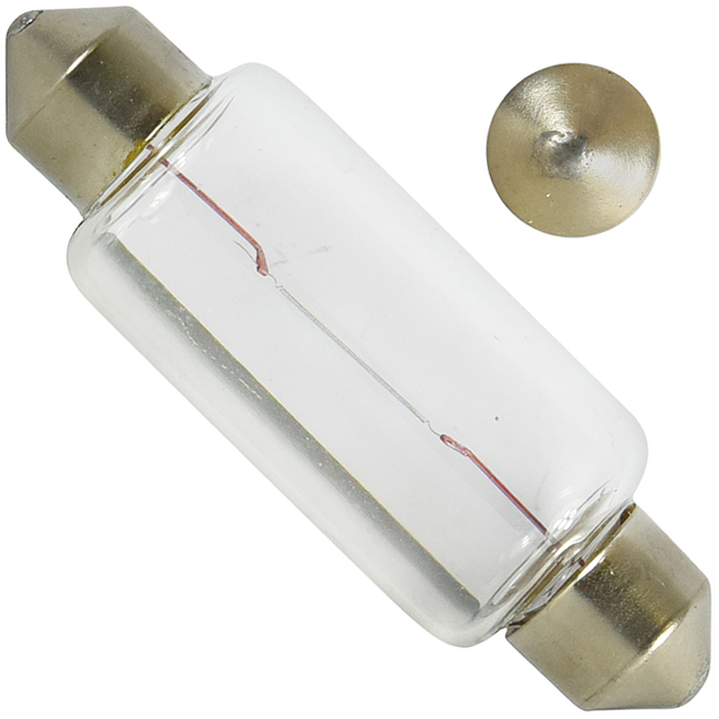 12V 21W SV8.5-8 47mm Festoon Bulbs - Motorcycle Products Ltd.